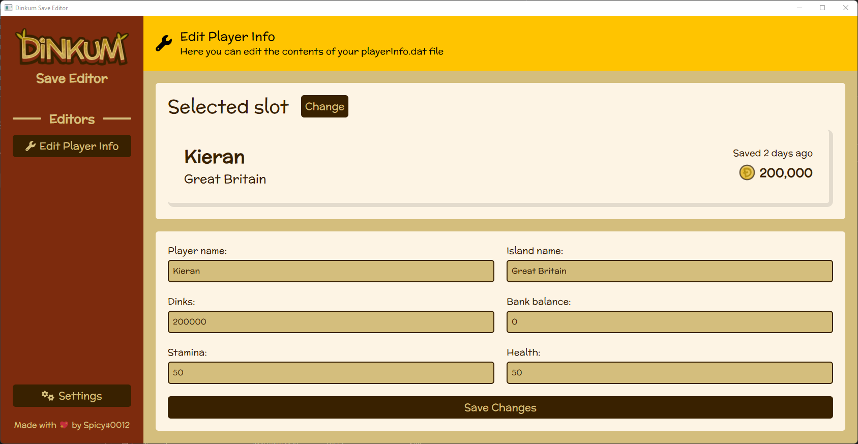 GitHub - kieransouth/dinkum-save-editor: This is a save editor for Dinkum. What a surprise!